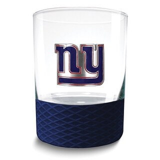 NFL New York Giants Commissioner 14 Oz. Rocks Glass with Silicone Base ...
