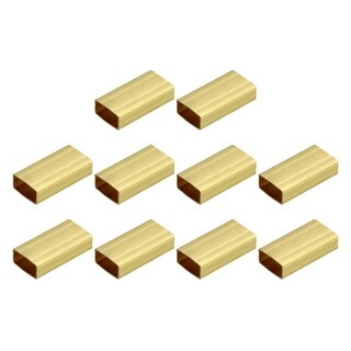 8x4.2x16mm Rectangle Brass Tube Spacer Beads for DIY Making Crafts ...