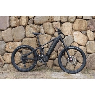 AM1000 V6 27.5 in. Black Mountain Electric Bike with Dual Suspension XL ...