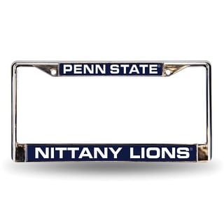 Collegiate Penn State Blue Laser Chrome Acrylic License Plate Wall ...