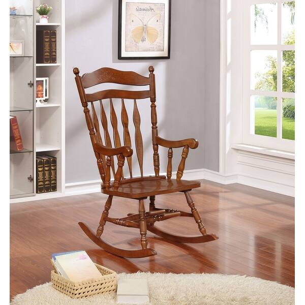 Aylin Medium Brown Rocking Chair - On Sale - Bed Bath & Beyond - 20470258