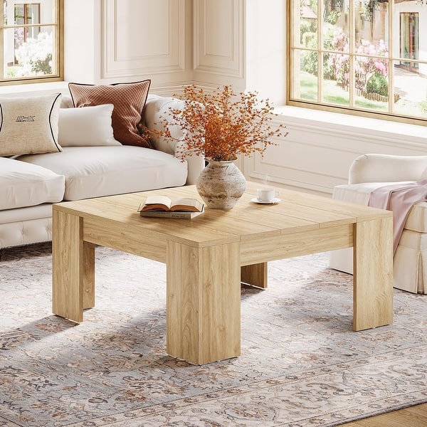 long oak coffee table