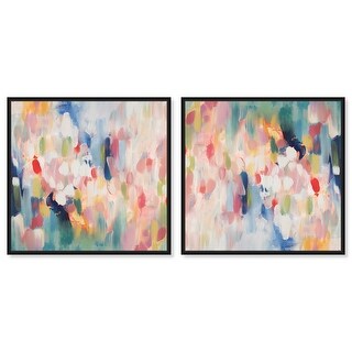 Imprints of Touch II Set Canvas Flowy Abstracts by Art Remedy - Bed ...