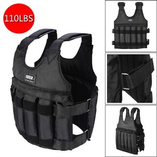 Workout Weighted Vest Adjustable Weight Exercise Training Fitness Sport ...