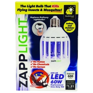 Zapplight 11618-6 As Seen On TV Light and Bug Zapper, 60 watts 600 ...
