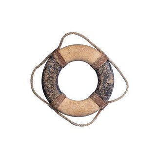 10" Blue-White Seaworn Decorative Vintage Life ring Ideal for Christmas ...