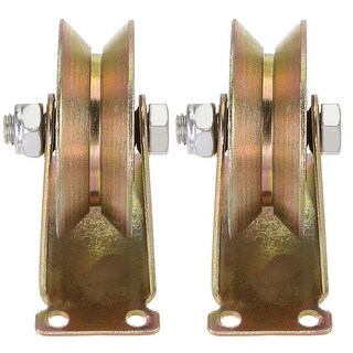 2pcs V Groove Caster 3" V-Shaped Sliding Gate Wheel for Inverted Track ...
