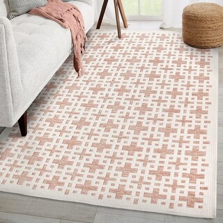 Orian Rugs Knitweave Citywalk Natural Honeycomb Washable Outdoor Rug ...
