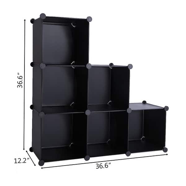 6-Cube Closet Organizer Storage Shelves Cubes Organizer Closet Cabinet ...