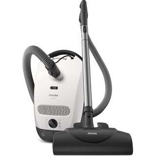 Miele Classic C1 Cat & Dog PowerLine Canister Vacuum -Lotus white - Bed ...