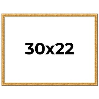 30x22 Frame Gold Real Wood Picture Frame Width 1 inches | Interior ...