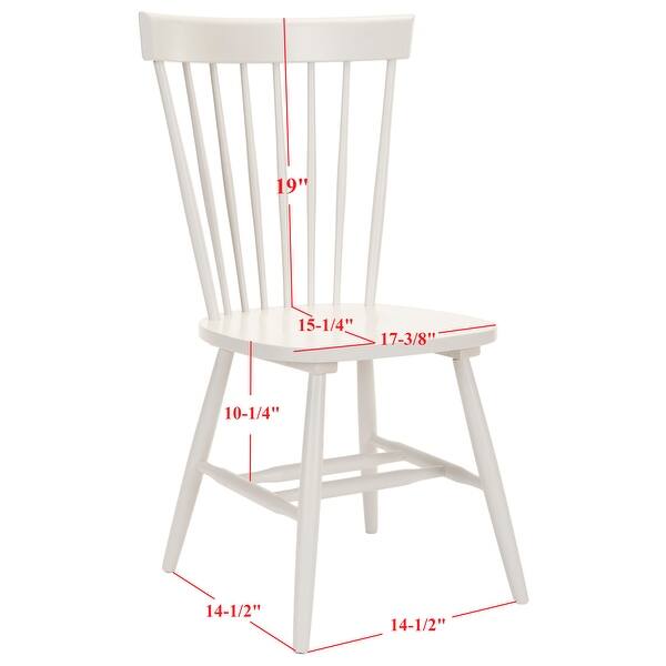 SAFAVIEH Parker Windsor Spindle Solid Wood Dining Chair Set of 2 - 20.5 ...