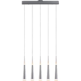 PageOne Lighting Meteor 7.05 pound Brushed Aluminum LED Pendant - Bed ...