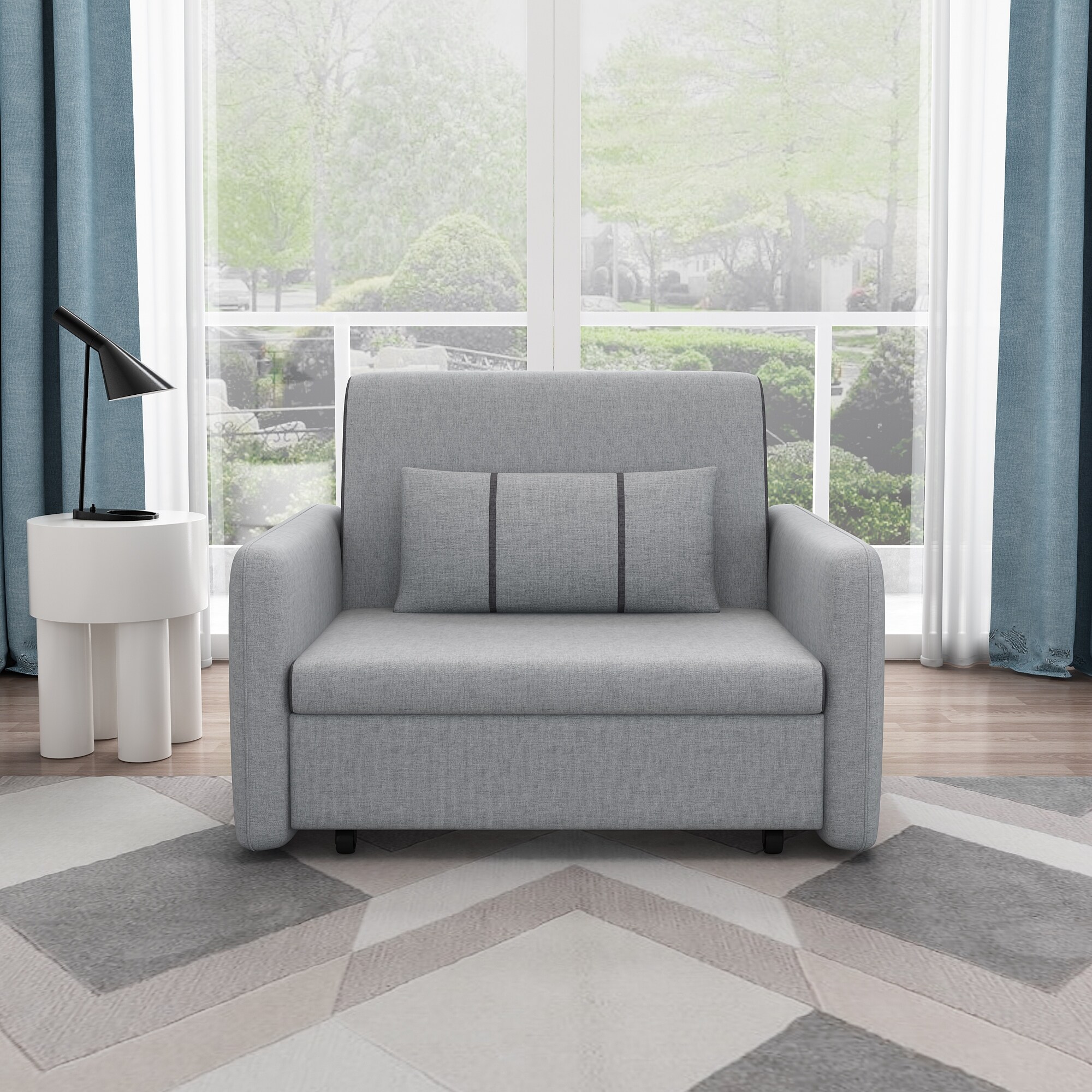 JASIWAY Convertible Sleeper Sofa Chair Bed with Storage - Bed Bath ...