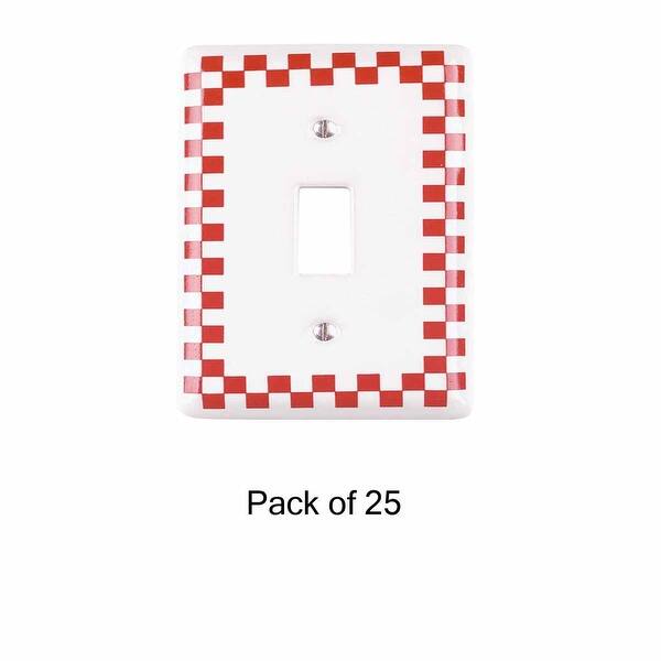 Toggle Switch Plate Decorative Wall Plate ‎0.19 x 2.75 x 4.5" Red ...