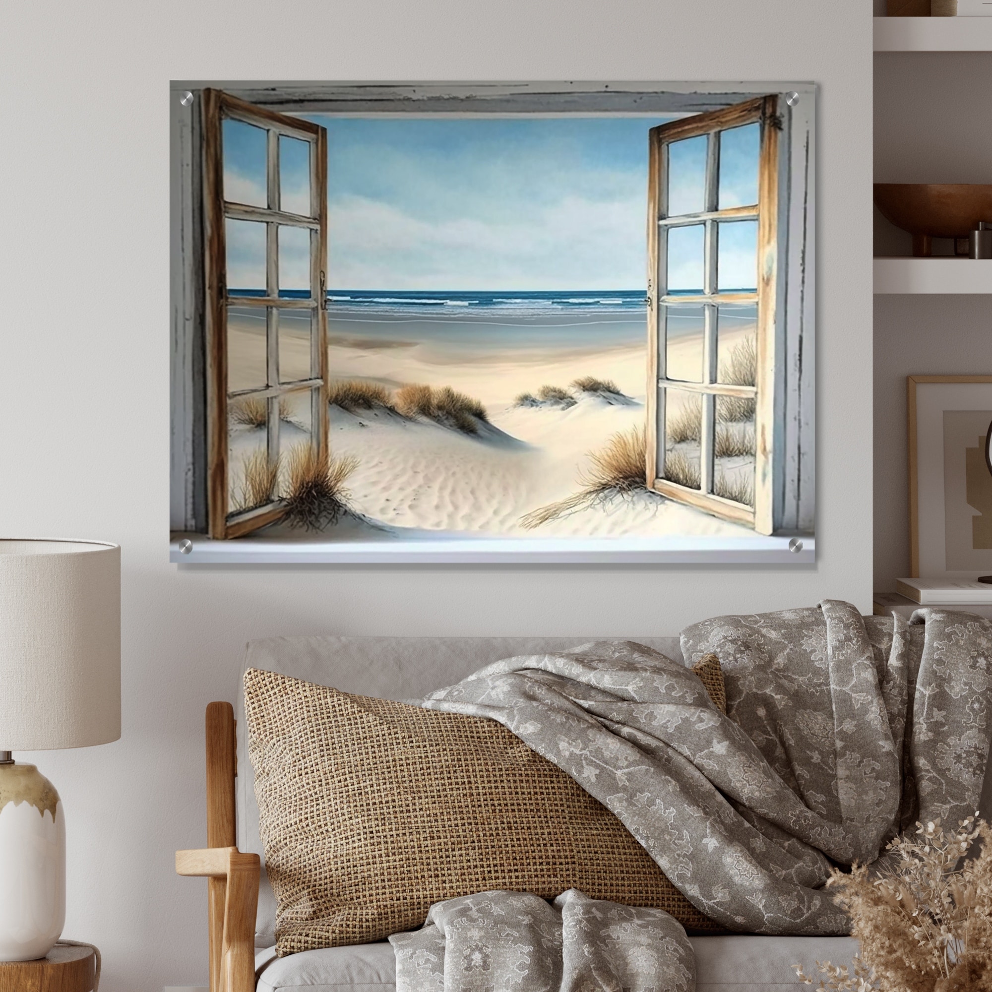 beach window art