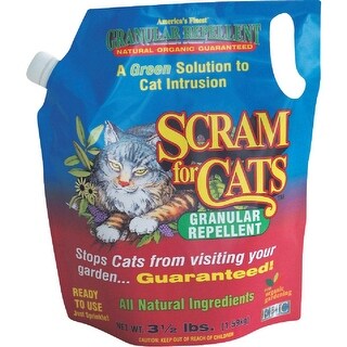 Scram For Cats 3.5 Lb. Granular Organic Animal Repellent - 1 Each - 3.5 ...