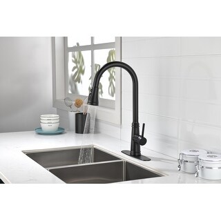 Surface-Mounted Touch Kitchen Faucet with Pull Down Spray Head ...