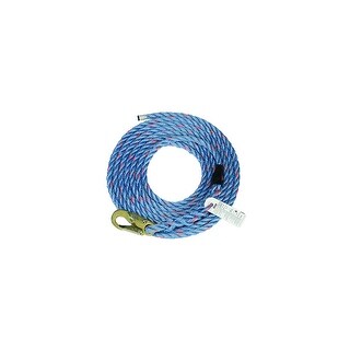 Safety Works Polyester/Steel Rope with Snap Hook 50 ft. L Blue 1 pc ...