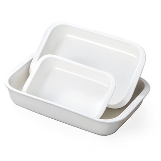 Ceramic Baking Dish Set, Porcelain Casserole Dish Set of 3, Deep ...