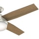 Hunter 52" Dempsey Outdoor Ceiling Fan with LED Light Kit and Handheld ...