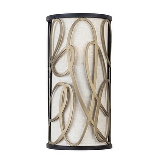 Scribble 2-Light Flush Black and Artifact Wall Sconce - Bed Bath ...