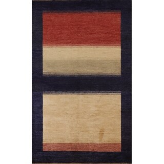 Hand-knotted Modern Gabbeh Area Rug - 5'6''x 8'4'' - Bed Bath & Beyond ...