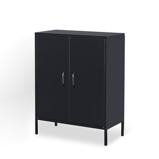 Metal Steel Storage Cabinet, Office File Cabinet Locker 2 Grid Doors ...
