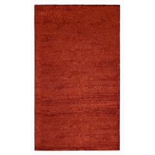 2' x 8' Flame Red Modern Shimmery Runner Rug - Bed Bath & Beyond - 35281755