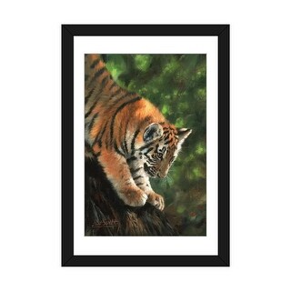 iCanvas "Tiger Cub Climbing Down Tree" by David Stribbling - Bed Bath ...