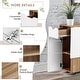 JOMEED Folding Dining Kitchen Table with Drawer and 2-Layer Storage ...