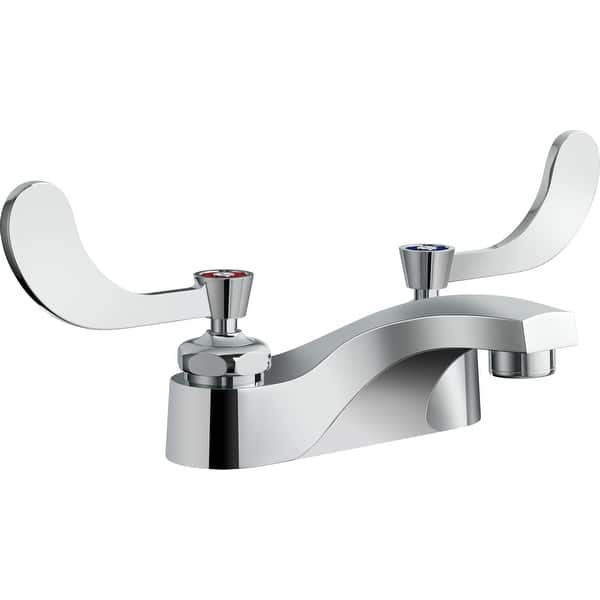 PROFLO PFX404 4" Centerset Two Handle Deck Mount Bathroom Sink Faucet ...