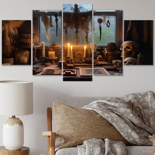 Designart "Shamanic Altar Shrine With Sacred Objects II" Christianism ...