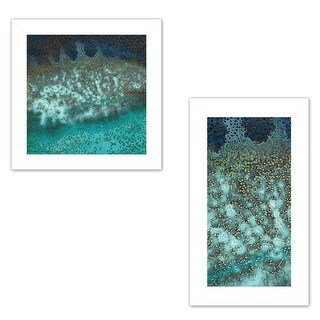 "Abstract Waves" Caribbean Oceans bottom rock 2-Piece Vignette by Jay ...