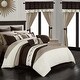 Chic Home Rinat Beige Color Block 24 Piece Room in a Bag - Bed Bath ...