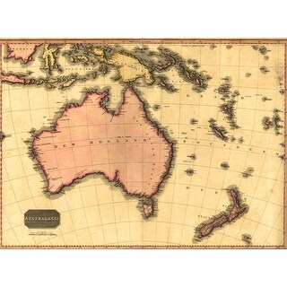 1818 Map Of Australia History - Bed Bath & Beyond - 24376371