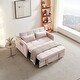 Velvet Pull-out Sleeper Loveseat Convertible Sofa Bed for Livingroom ...
