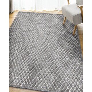 Orian Rugs Boucle Ravinia Silverton Geometric Indoor Outdoor Area Rug ...