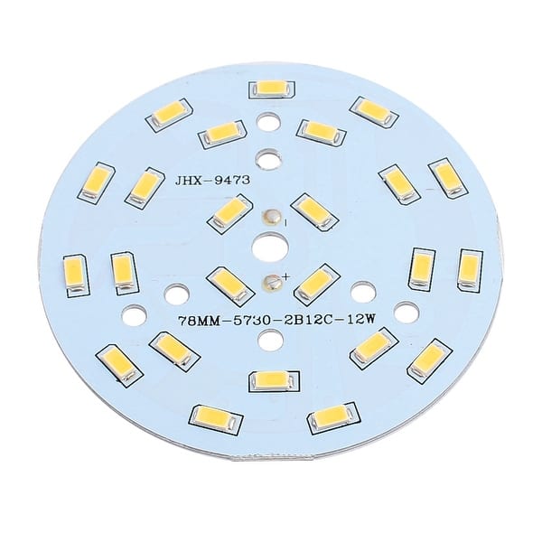 78mm Dia 12W 24 LEDs 5730 SMD Warm White LED Ceiling Light Aluminum ...