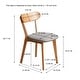 Dining Chair Wooden FAS Grade Oak Natural Wood Made in North America ...