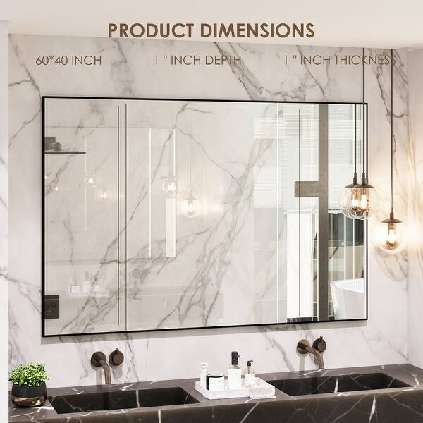 bathroom wall mirror panel