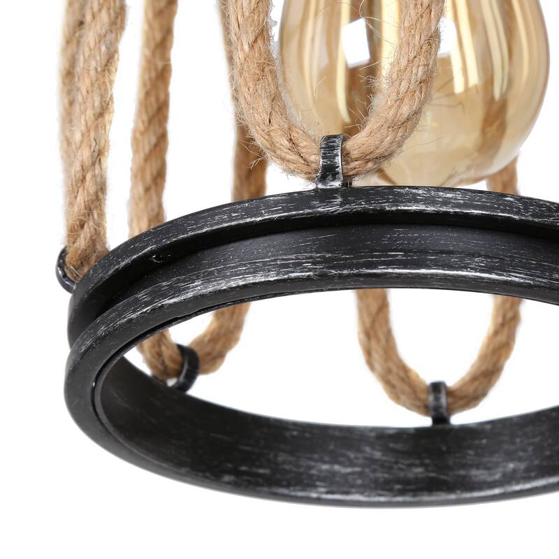 Farmhouse 1-Light Cylinder Pendant Lights for Kitchen Island - D5.5" x ...