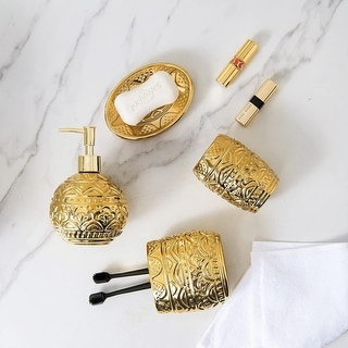 Accessory Set Complete, Luxury Embossing Bath Accessories - Bed Bath ...