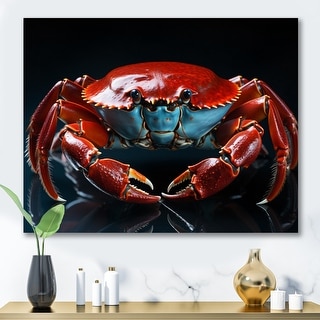 Designart "Crab Portrait" Animals Wall Art Living Room - Bed Bath ...
