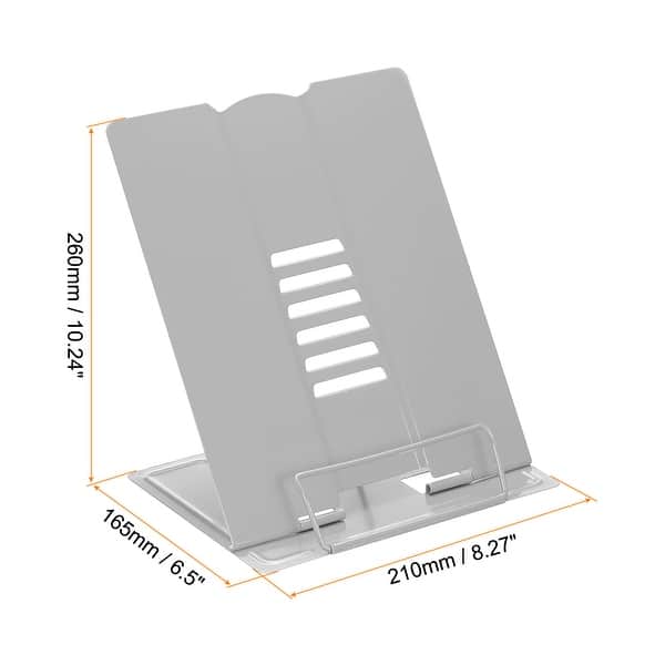 A4 Book Stand, Iron Adjustable Foldable Desktop Book Display Holder ...