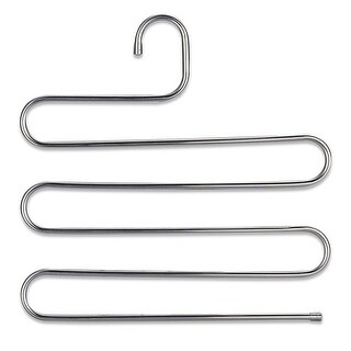 5-Layer S-Shape Hanger for Pants and Scarves Closet Space Saver - Bed ...