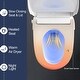 Electronic Smart Bidet Toilet Seat,Self Cleaning Hydroflush,Hybrid Heating,Heated Dryer ...