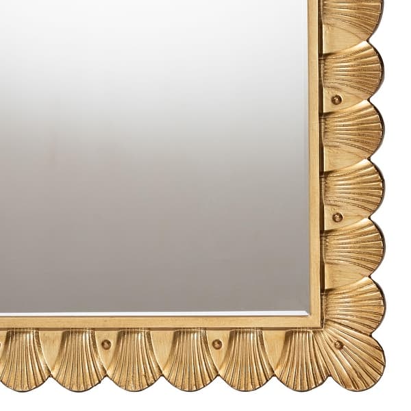 seashell border mirror