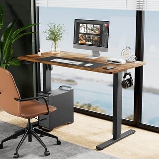 Electric Height Adjustable Ergonomic Computer Desk - Bed Bath & Beyond ...