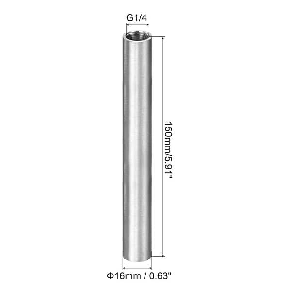 304 Stainless Steel G1/4 Female DN8 Straight Pipe Coupling Fitting ...